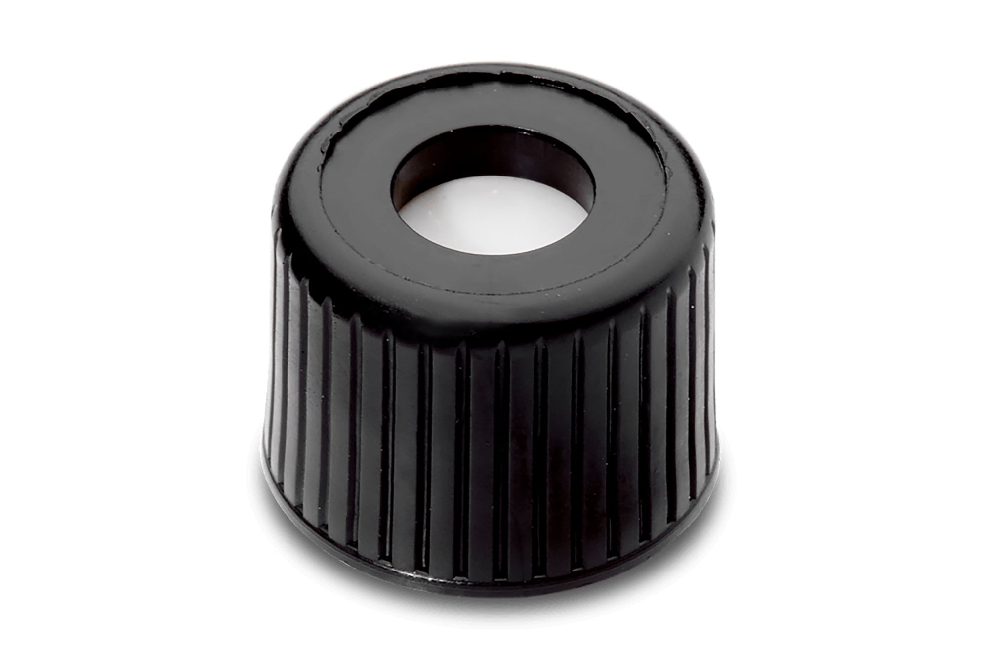 Shop Black Screw Neck Cap w/ PTFE/Silicone Septum | 186006322 | Waters