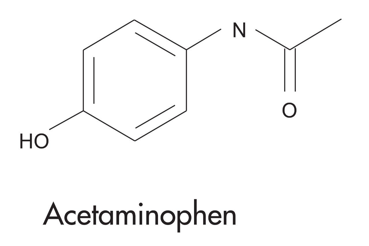 Acetaminophen Structural Formula
