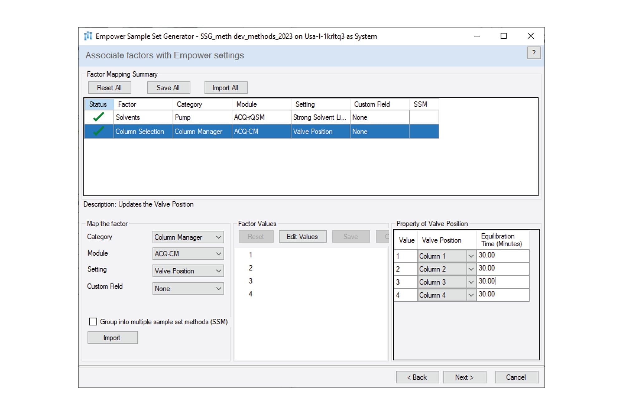 Automated Creation Of Chromatographic Methods For Analytical Method Development Using An Empower