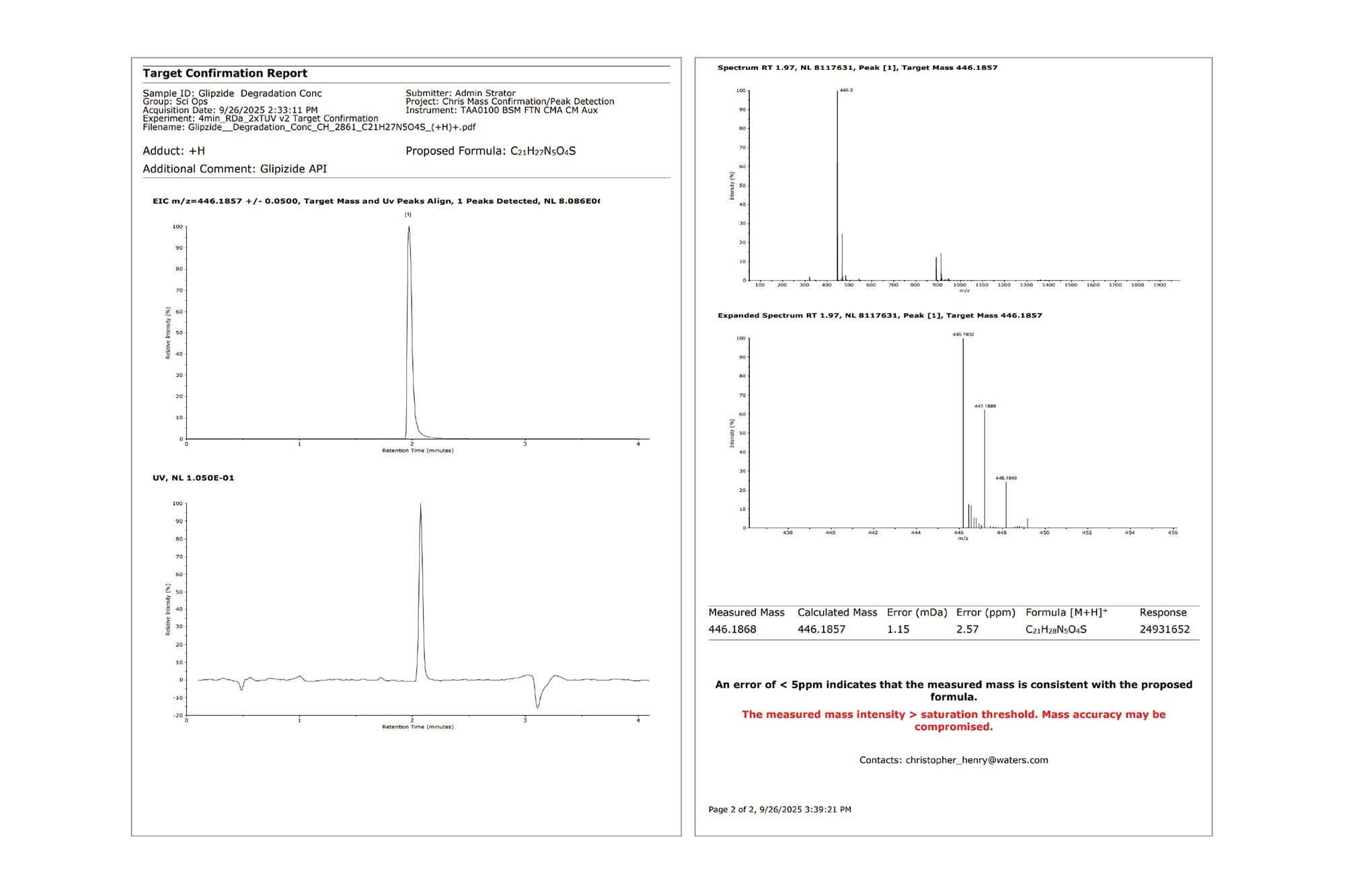 ACQUITY™ RDa™ Detector with RemoteAnalyzer® Software for Open-access ...