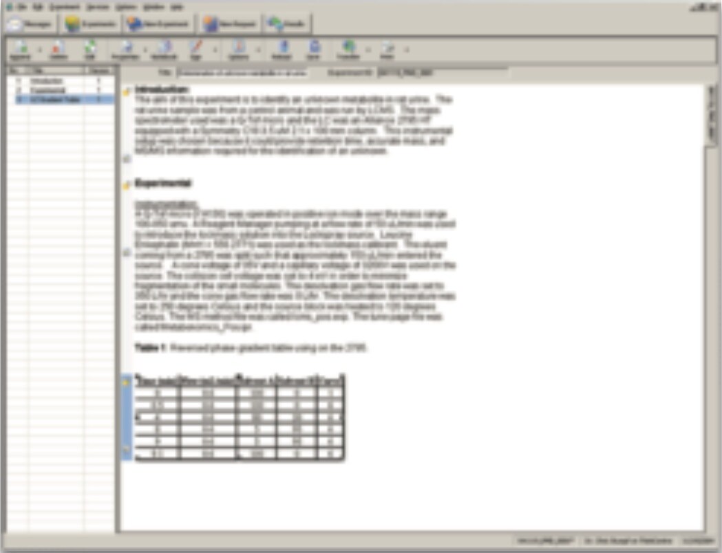 Waters SDMS Vision Publisher - Recording an LC-MS Experiment | Waters